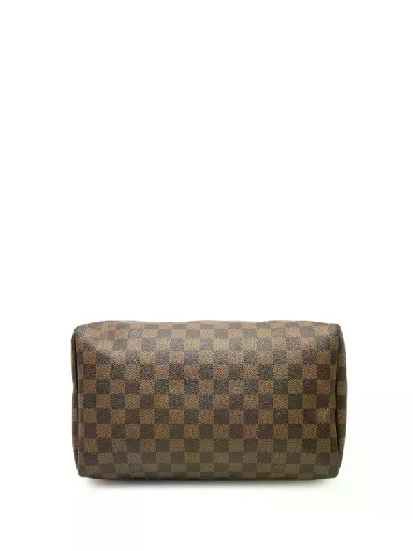 LOUIS VUITTON 2007 Damier Ebene Speedy 30 Boston Bag