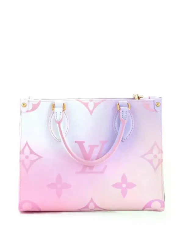LOUIS VUITTON Monogram Giant Canvas Onthego Pm Shoulder Bag - Purple