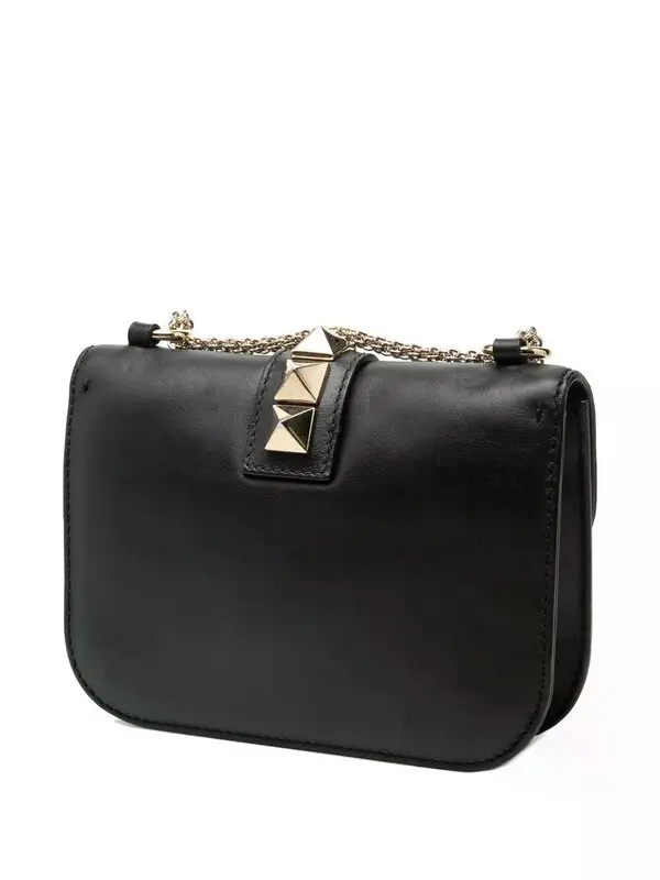 Valentino Garavani Rockstud Glam Lock Small Leather Crossbody Bag
