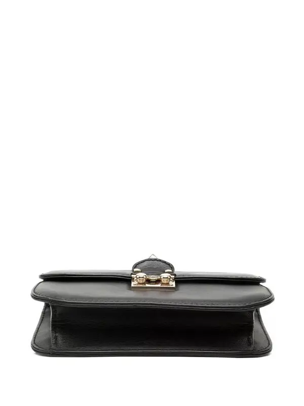 Valentino Garavani Rockstud Glam Lock Small Leather Crossbody Bag