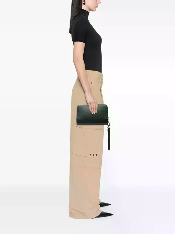 LOUIS VUITTON Taiga Leather Pochette Baikal Clutch Bag