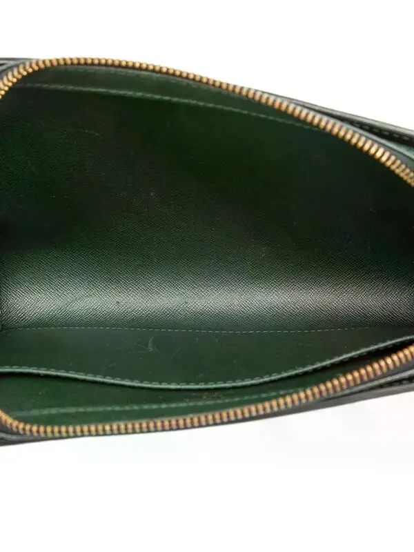 LOUIS VUITTON Taiga Leather Pochette Baikal Clutch Bag