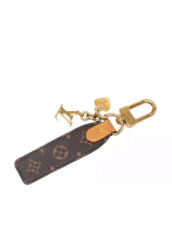 LOUIS VUITTON 2025 Monogram Cherished Tab Holder Key Chain - Brown