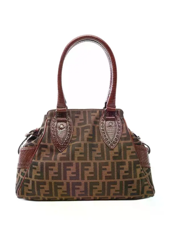 Fendi 2000-2010 Zucca Canvas Etniko Tote Bag