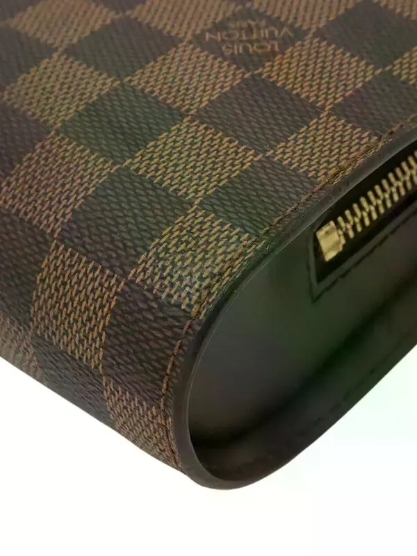 LOUIS VUITTON Damier Ebene Saint Louis Pochette Clutch Bag - Brown