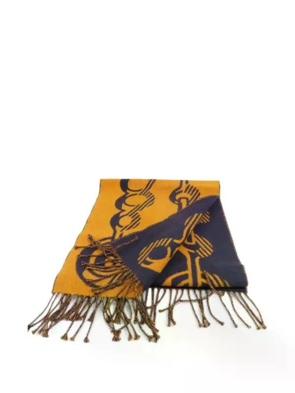 Hermès Fringe-trimmed Cashmere Scarf