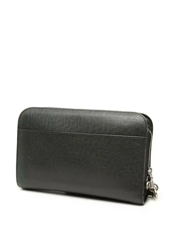 LOUIS VUITTON Taiga Leather Pochette Baikal Clutch Bag