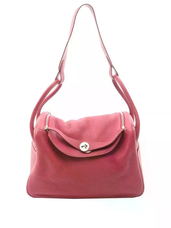 Hermès 2011 Clemence Lindy 34 Satchel - Red