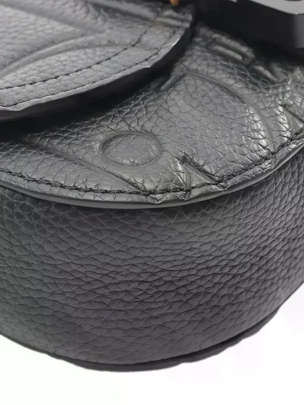 Dior 2025 Mini Gravity Leather Saddle Messenger Bag With Flap Crossbody Bag