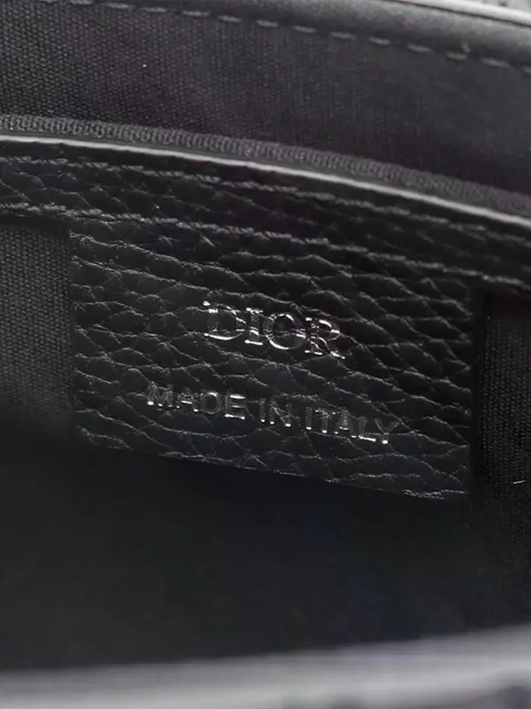 Dior 2025 Mini Gravity Leather Saddle Messenger Bag With Flap Crossbody Bag