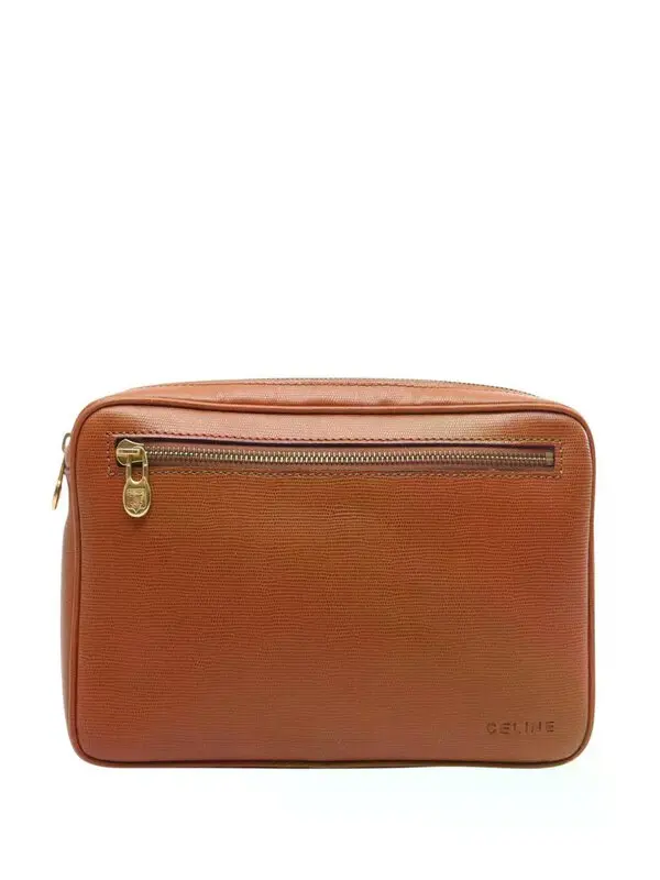 Celine Embossed Leather Clutch Bag
