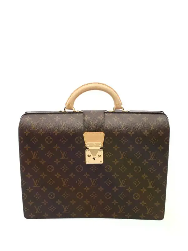 LOUIS VUITTON 2005 Monogram Serviette Fermoir Business Bag
