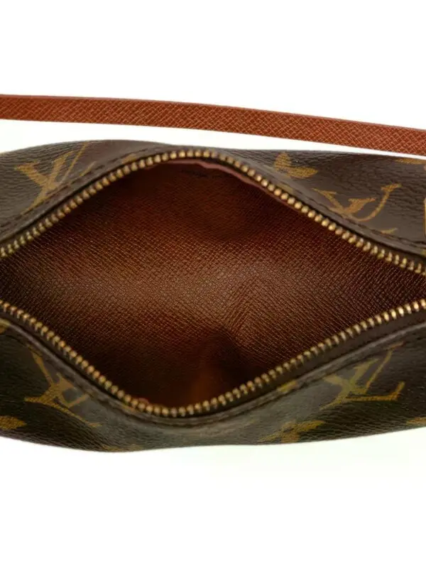 LOUIS VUITTON Monogram Papillon Pochette Handbag - Brown