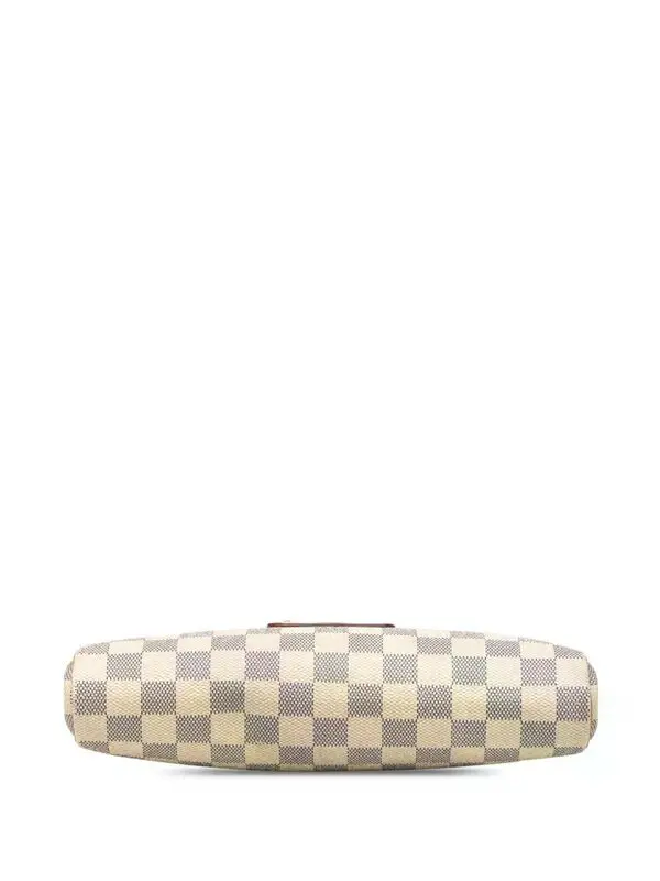 LOUIS VUITTON Damier Azur Eva Satchel - White