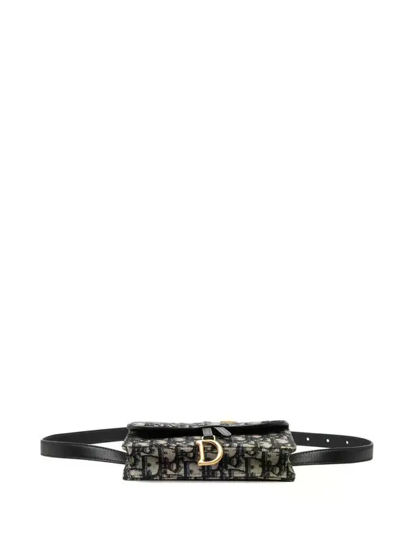 Dior 2020 Oblique Canvas Saddle Belt Bag