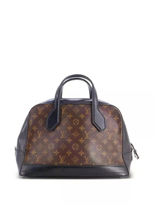 LOUIS VUITTON Monogram Canvas And Calfskin Mm Satchel Handbag - Black