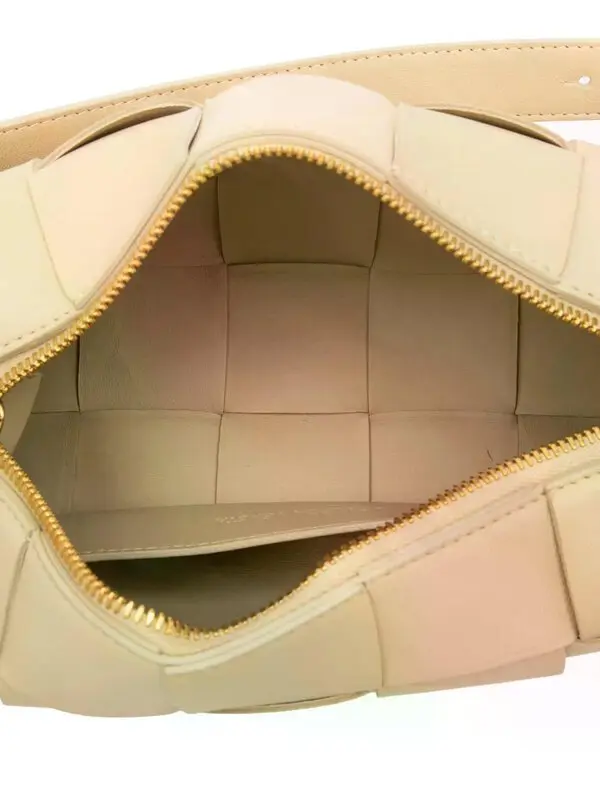 Bottega Veneta Small Nappa Intrecciato Brick Cassette Shoulder Bag - Brown