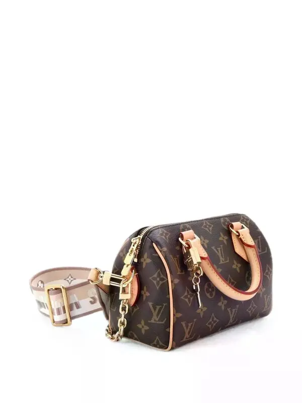 LOUIS VUITTON Monogram Speedy Bandouliere 20 Bag - Brown