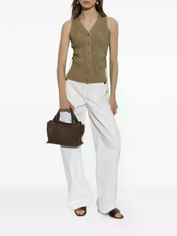 Max Mara Fiorire Ribbed-knit Vest