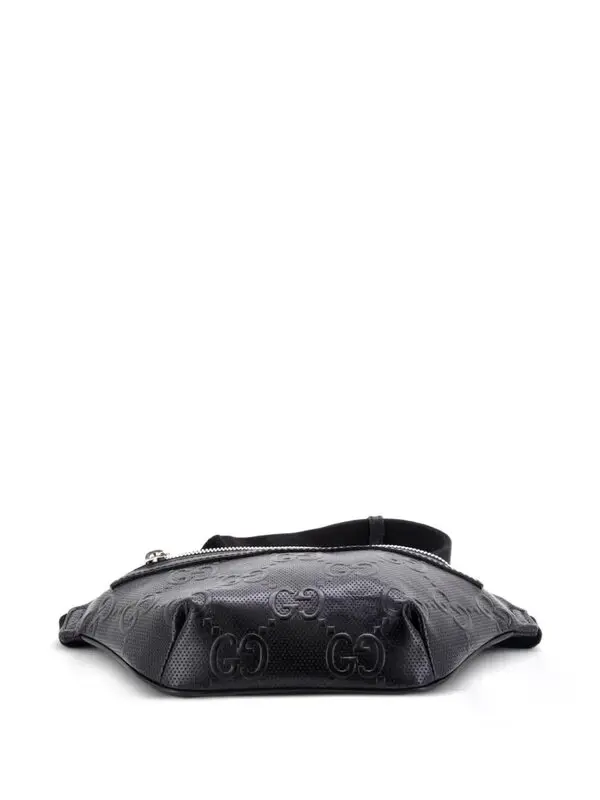 Gucci Gg Embossed Perforated Leather Belt Bag