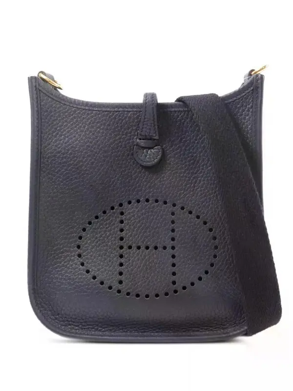 Hermès Tpm Evelyne Calfskin Shoulder Bag - Black