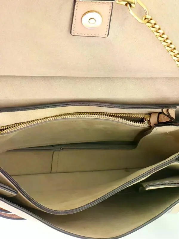 Chloé Faye Leather Medium Shoulder Bag - Neutrals