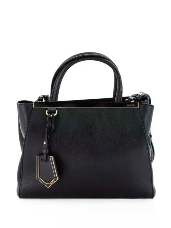 Fendi 2jours Bag Leather Petite Satchel - Black