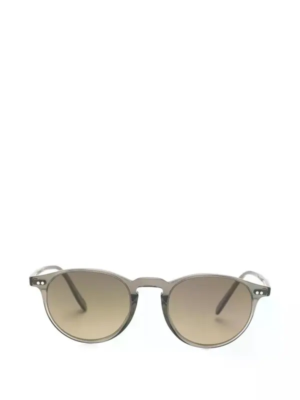 Oliver Spencer Riley Sun Round-frame Sunglasses - Grey