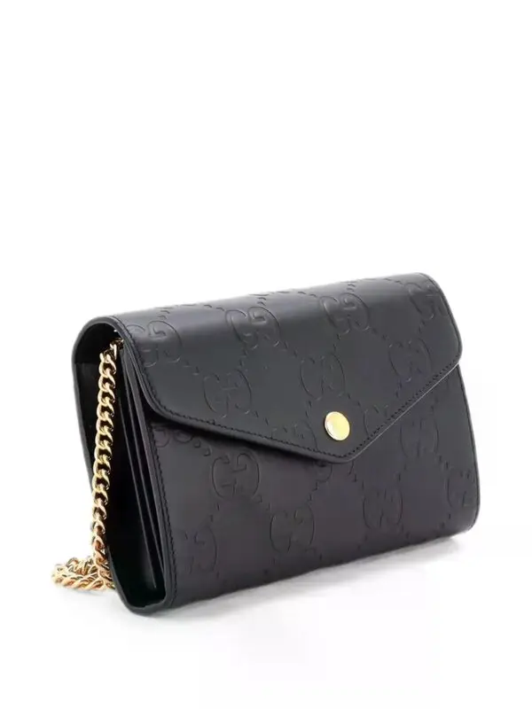 Gucci Envelope Wallet On Chain Guccissima Leather Shoulder Bag