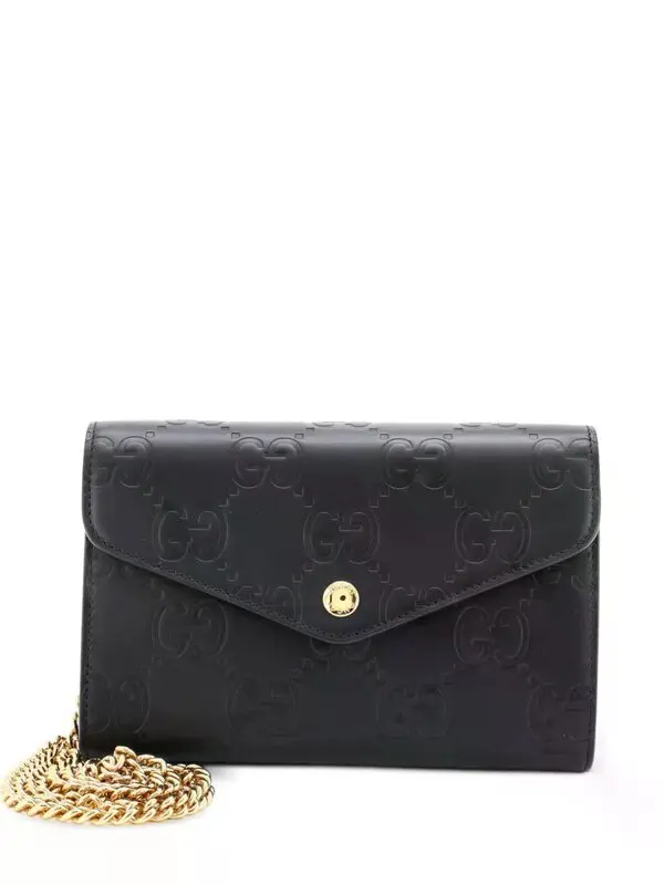 Gucci Envelope Wallet On Chain Guccissima Leather Shoulder Bag