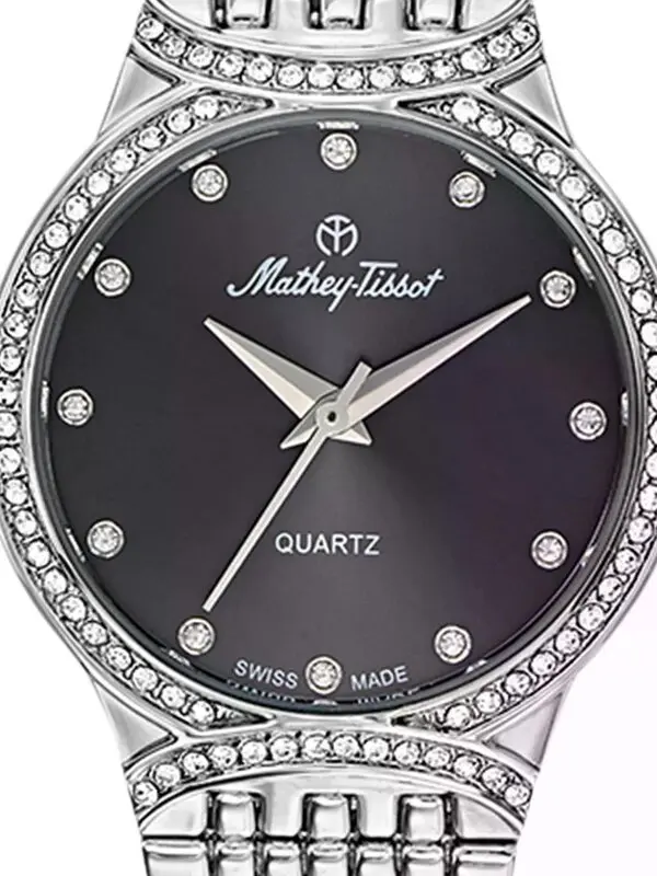MATHEY TISSOT Embellished 28mm Watch - Black