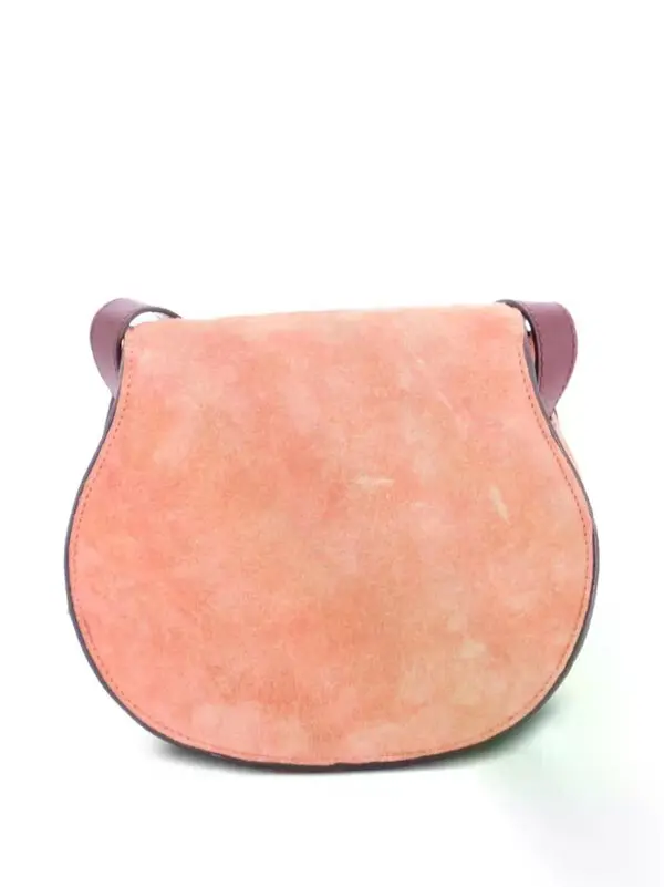 Chloé Marcie Suede Small Crossbody Bag - Pink