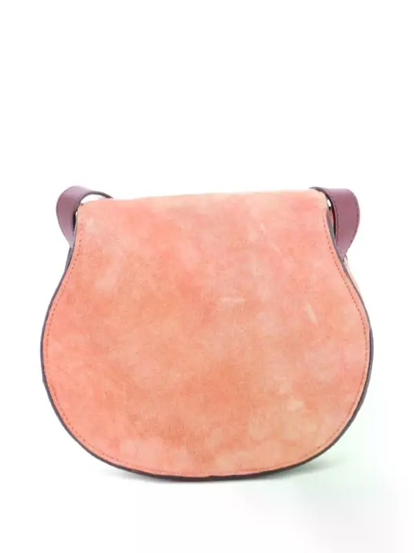 Chloé Marcie Suede Small Crossbody Bag - Pink