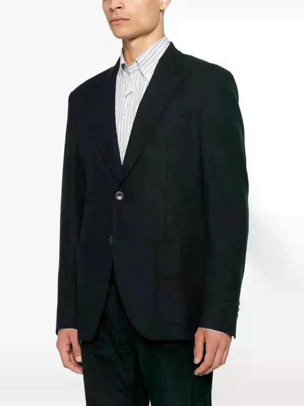 Etro Peak-lapels Single-breasted Blazer - Blue