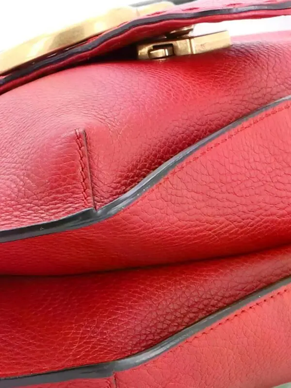 Gucci Gg Marmont Animalier Shoulder Bag Leather Medium