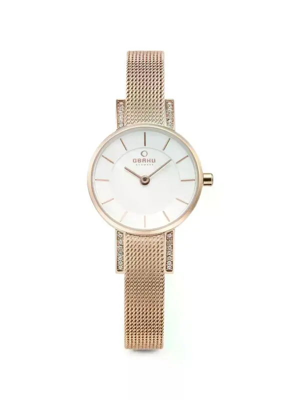 OBAKU Lykke Crystal-embellished 34mm Watch - White