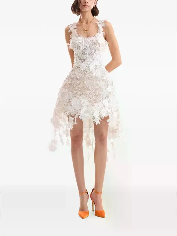 GEMY MAALOUF Floral-lace Cage Dress