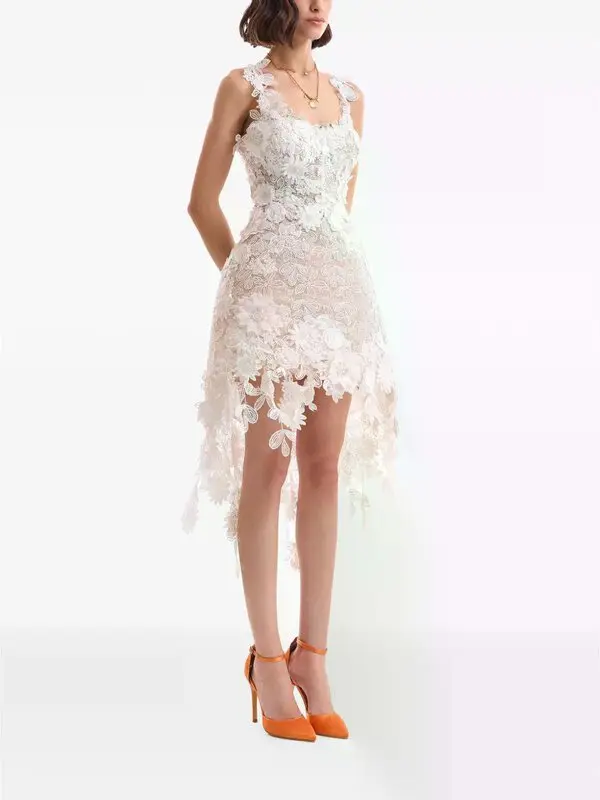 GEMY MAALOUF Floral-lace Cage Dress