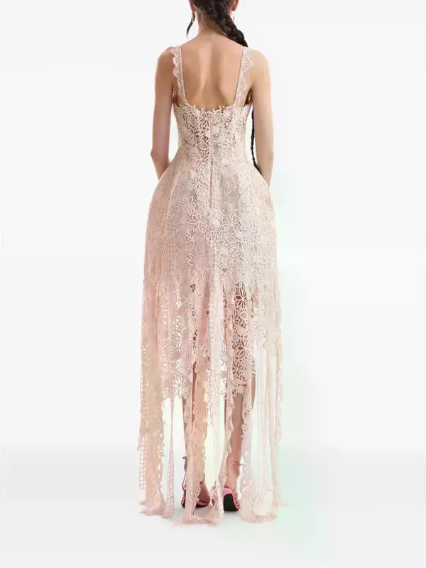 GEMY MAALOUF Floral Guipure-lace Dress