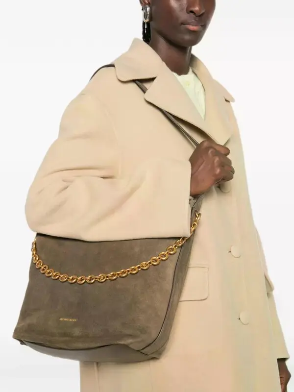 Michael Kors Large Nolita Chain-link Shoulder Bag - Green