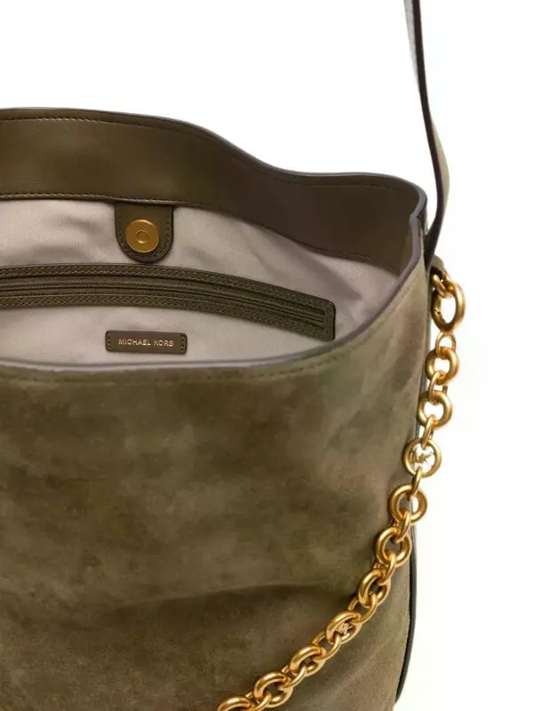 Michael Kors Large Nolita Chain-link Shoulder Bag - Green