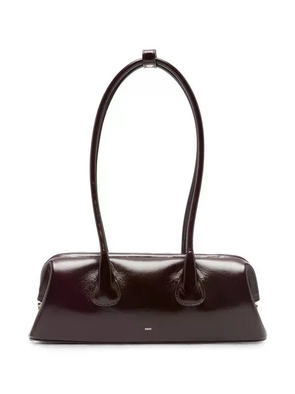 OSOI Mini Boat Leather Shoulder Bag - Red