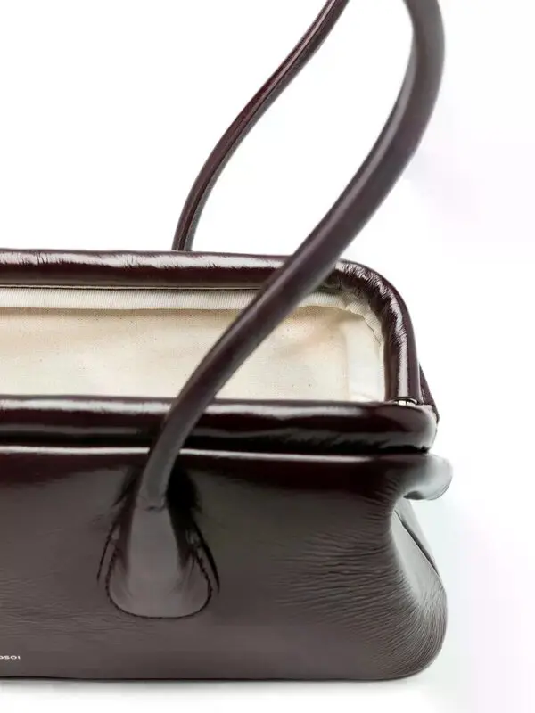 OSOI Mini Boat Leather Shoulder Bag - Red