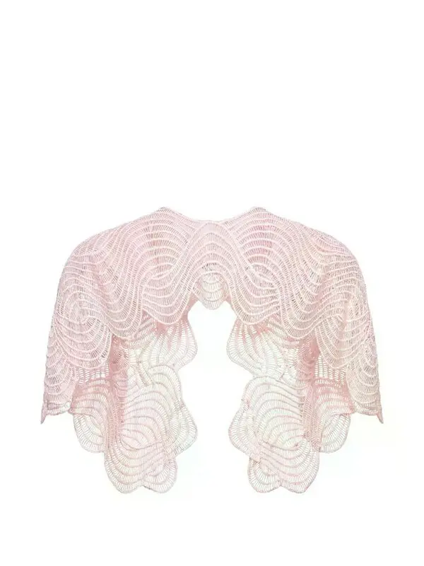 GEMY MAALOUF Embroidered Scalloped Bolero