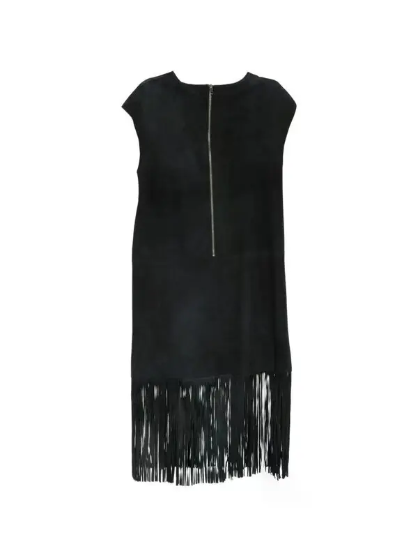 A.N.G.E.L.O. VINTAGE CULT 1980s Fringe Trim Mini Dress