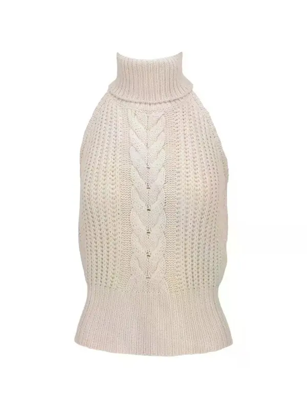 Isaia Cable-knit Turtleneck Top