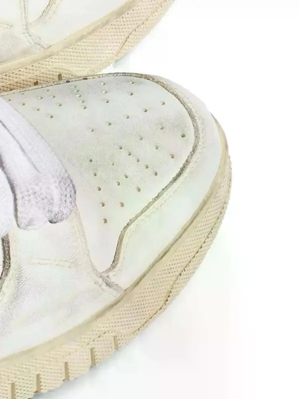 1989 STUDIO Distressed-effect Perforated Sneakers