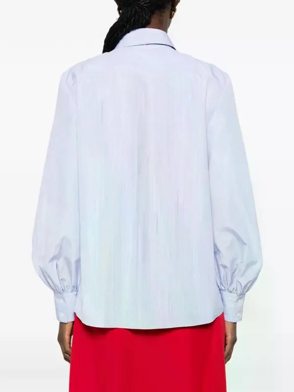 Valentino Garavani Bow-detail Pinstriped Shirt