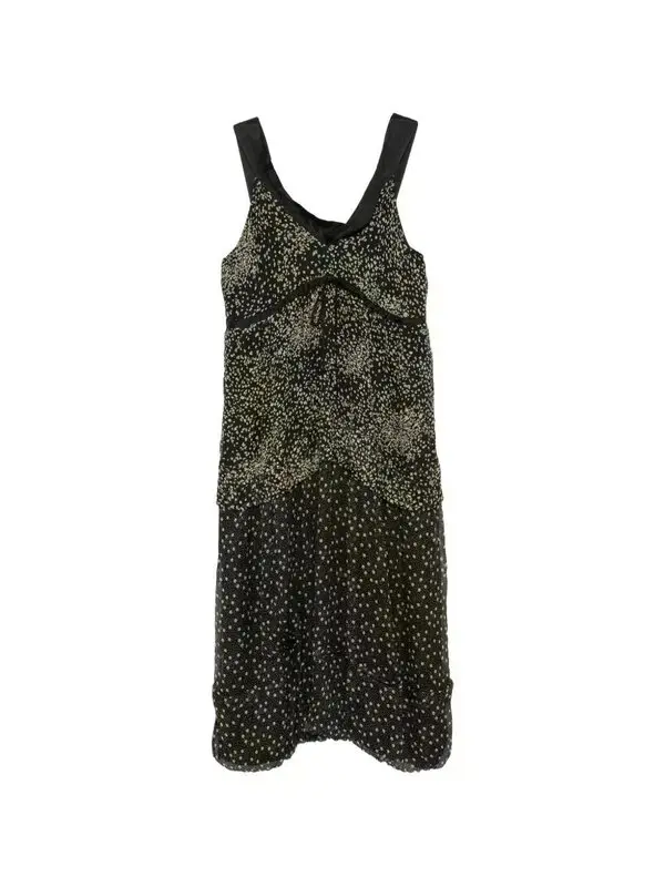 ANTONIO MARRAS VINTAGE 2000s Floral Print Sleeveless Midi Dress