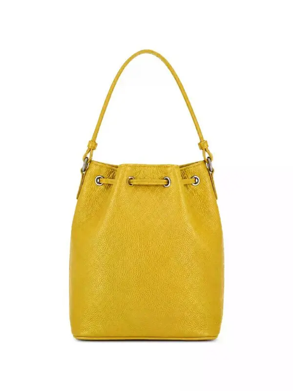 LA ROSE Drawstring Bucket Bag - Yellow